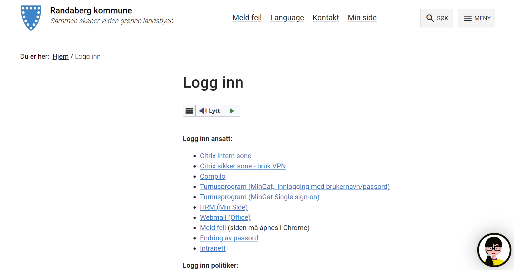 Logg inn MinGat Randaberg: Steg for steg - MinGat