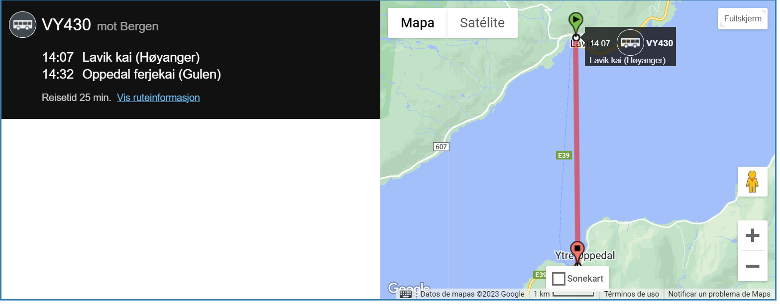 Ferge Lavik Oppedal: Timer og priser | All informasjon - Alt du trenger å vite