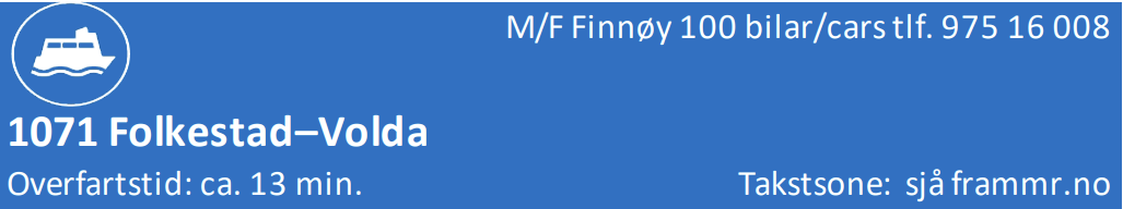 Ferge Volda Folkestad: Timer og priser | All informasjon - Alt du ...