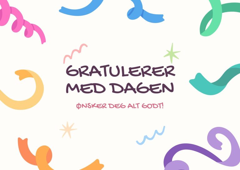 Bursdagskort: De beste Designene, Tekstene og gratis Eksempler