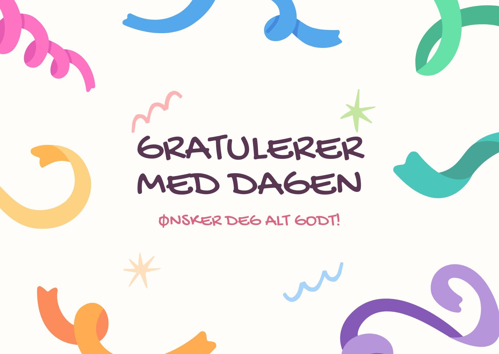 Bursdagskort: De beste Designene, Tekstene og gratis Eksempler