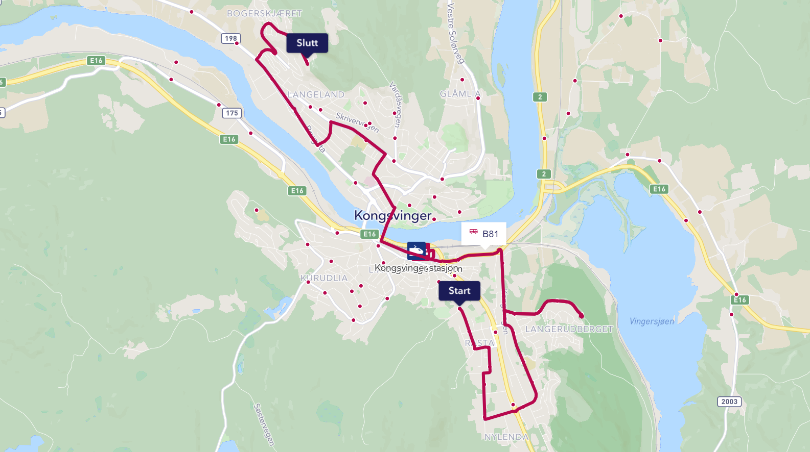 Buss Rasta - Bogeråsen Linje B81: Timer og priser | All informasjon